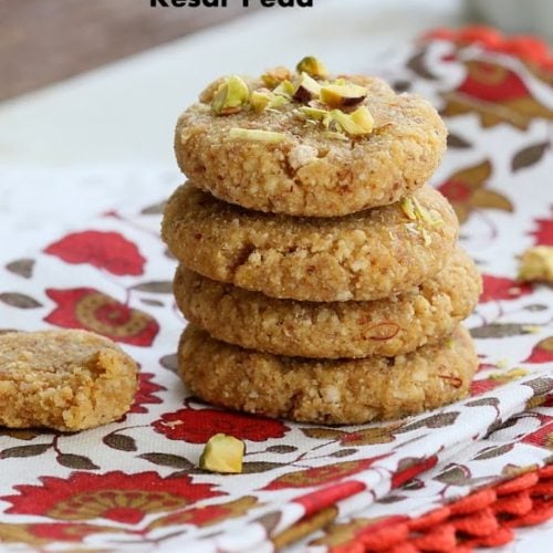 Kesar Peda - Saffron Infused Mithai Sweet for Sankranti. Vegan ...