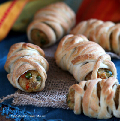Vegan Mummy Dogs. Veggie Potato Masala Cutlets Recipe - Vegan Richa