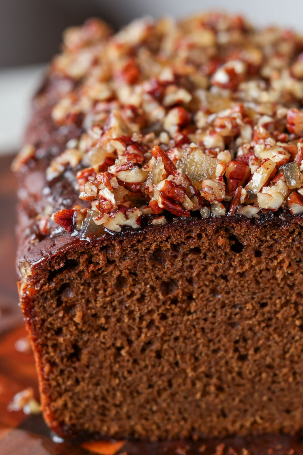 Vegan Gingerbread Cake with Triple Ginger