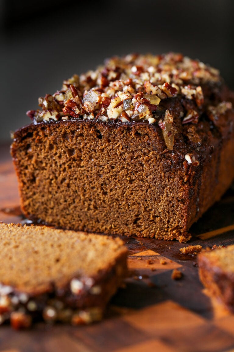Vegan Gingerbread Cake with Triple Ginger
