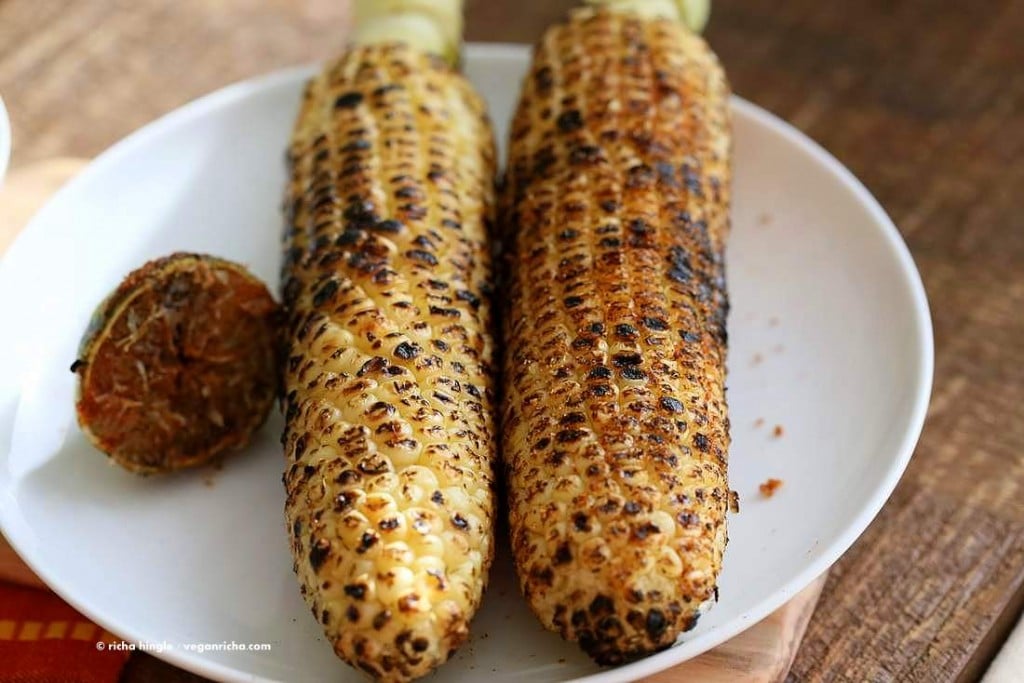 Indian Roasted Corn on the Cob - Street Style Butta or Bhutta Recipe ...