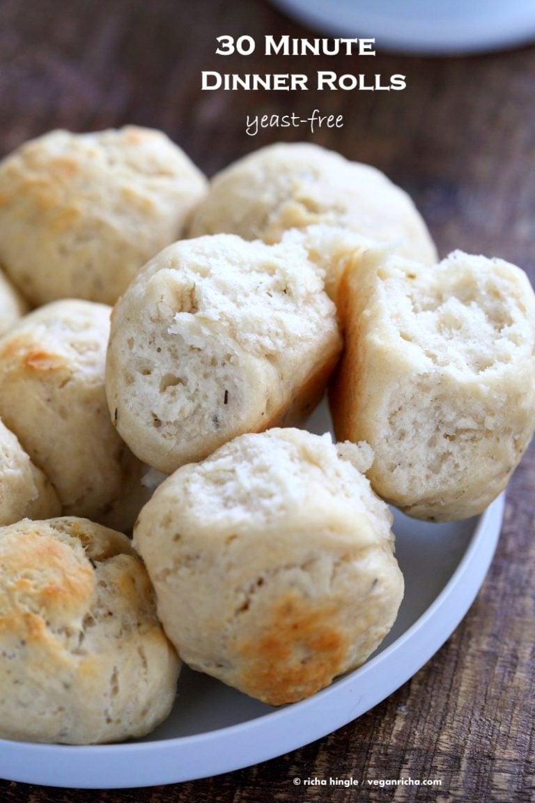 Easy Dinner Rolls No Yeast Vegan Richa