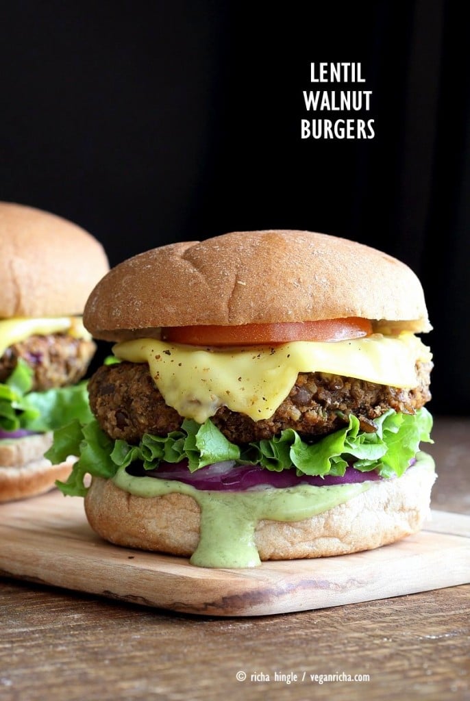Lentil Walnut Burgers - Vegan Richa