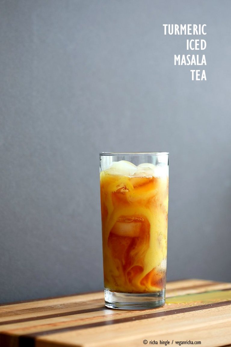 Golden Milk Iced Chai ( Cardamom Turmeric Iced Tea) - Vegan Richa