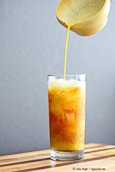 Golden Milk Iced Chai ( Cardamom Turmeric Iced Tea) - Vegan Richa