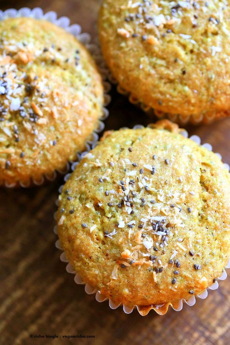 Lemon Coconut Chia Muffins - Vegan Richa