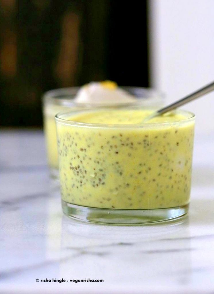 Lemon Curd Chia Pudding - Vegan Richa