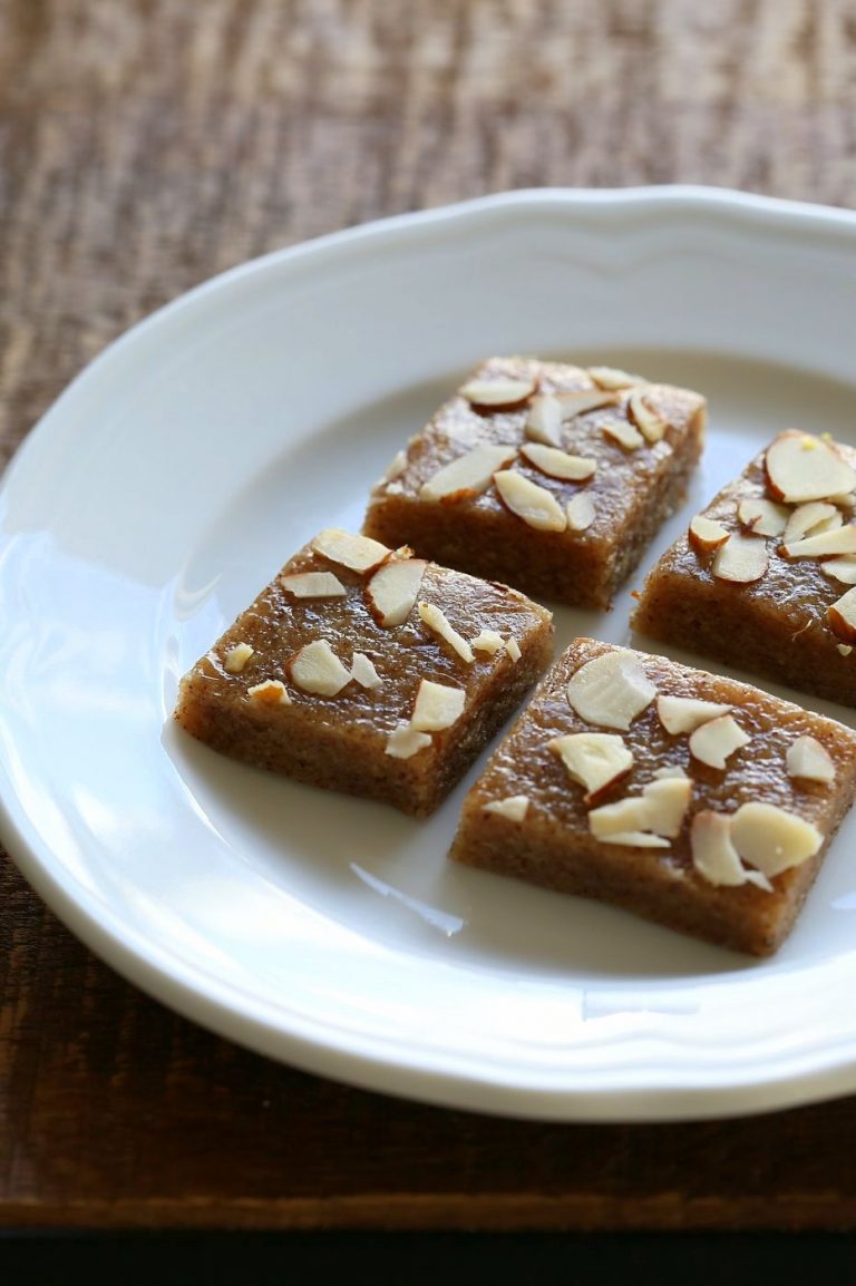 Badam Burfi - Almond Fudge And Basundi - Vegan Richa