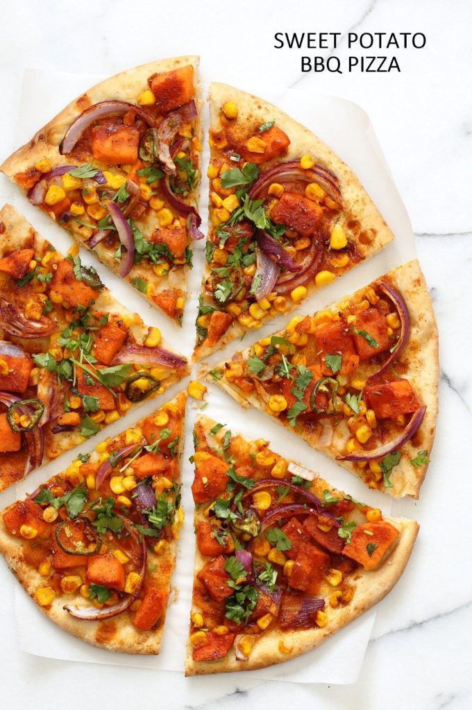 BBQ Sweet Potato Pizza with homemade BBQ Seasoning - Vegan Richa