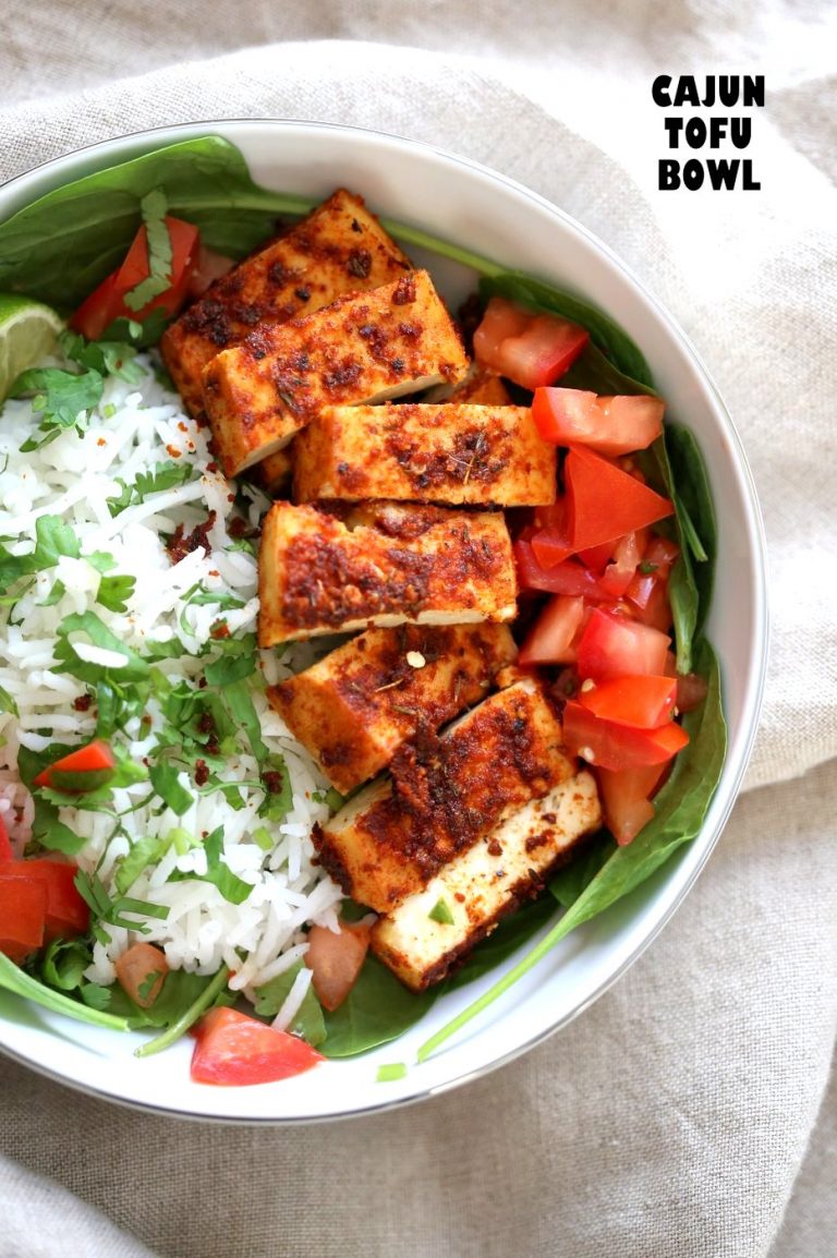 Cajun Tofu with Cilantro Lime Rice - Vegan Richa