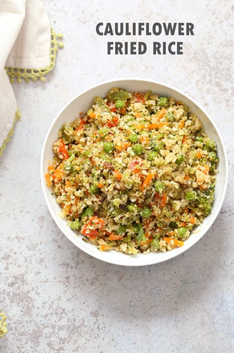 Vegan Cauliflower Fried Rice - 1 Pot - Vegan Richa