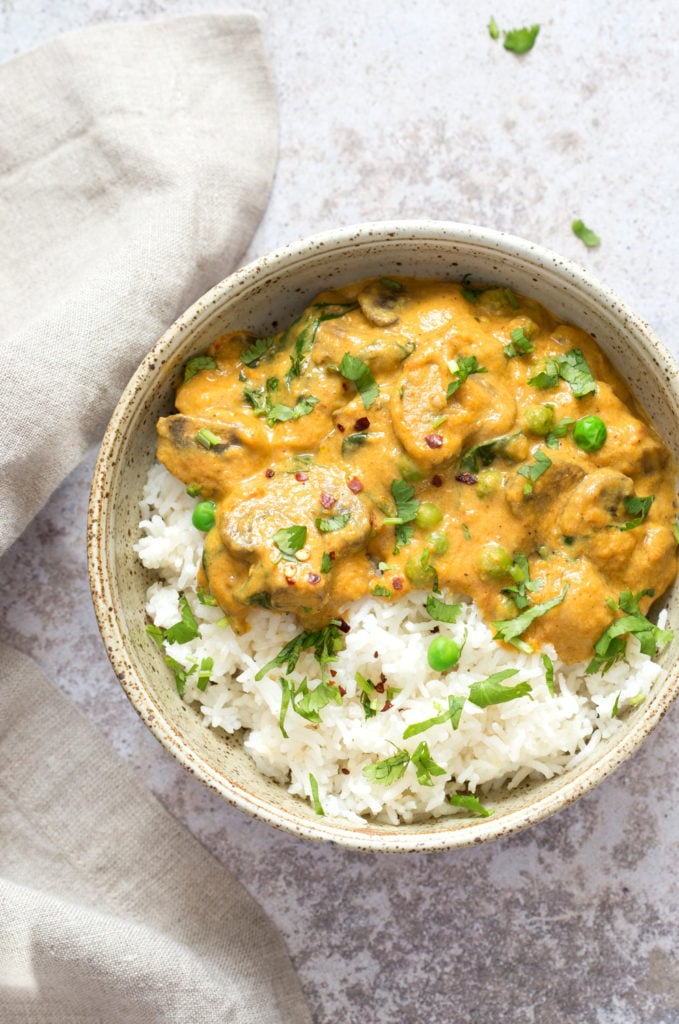 Instant Pot Mushroom Masala - 20 Minute - Vegan Richa