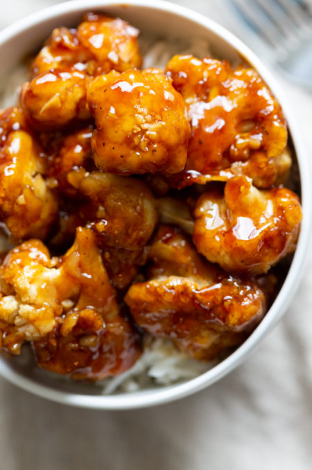 Sticky Sesame Cauliflower Recipe - Vegan Richa