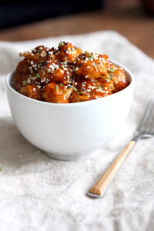 Sticky Sesame Cauliflower Recipe - Vegan Richa