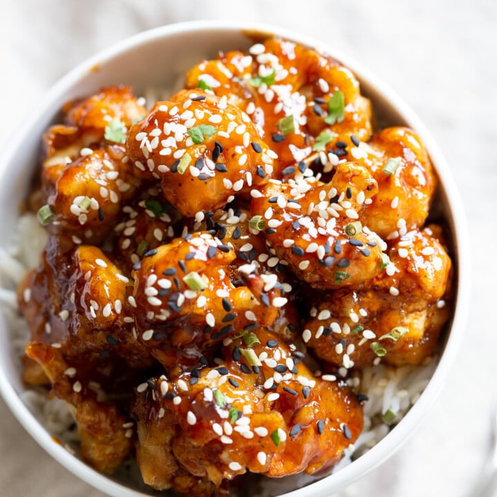 Sticky Sesame Cauliflower Recipe - Vegan Richa