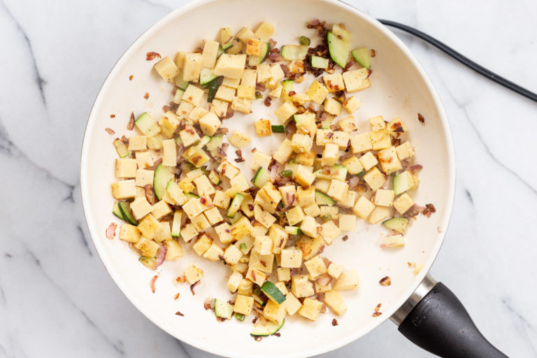 Chickpea Tofu Breakfast Scramble with Smoky Bits - Vegan Richa