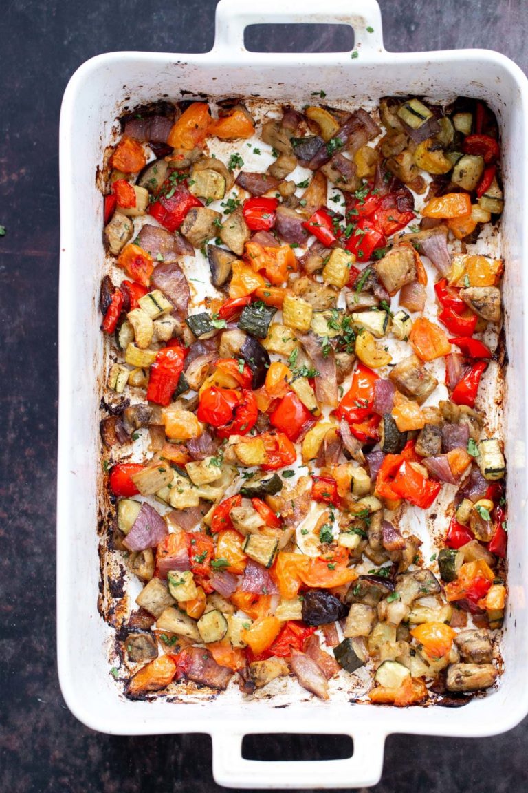 Sheet Pan Ratatouille with Polenta - Vegan Richa