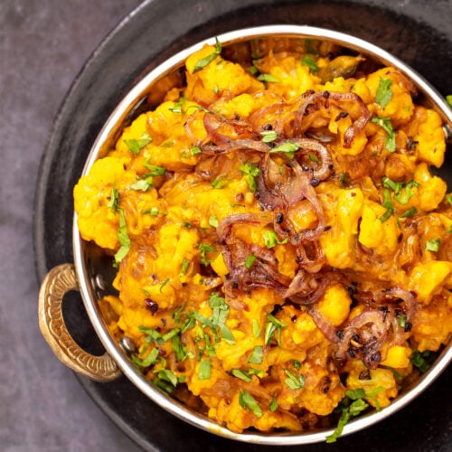 Cauliflower in Double Onion Sauce - Gobi Do Pyaza - Vegan Richa