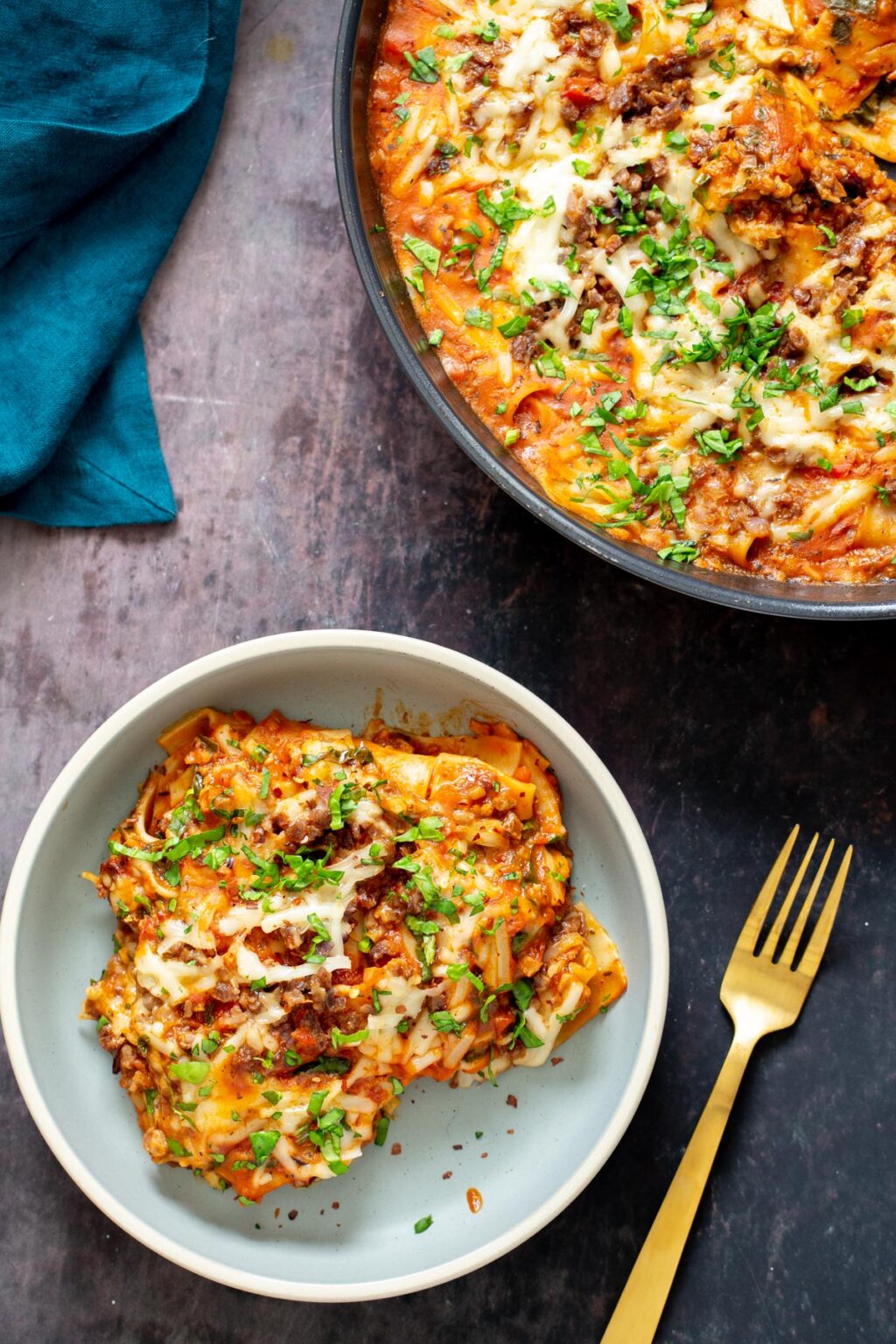 Vegan Stovetop Meat Lasagna (Skillet Lasagna) - Vegan Richa