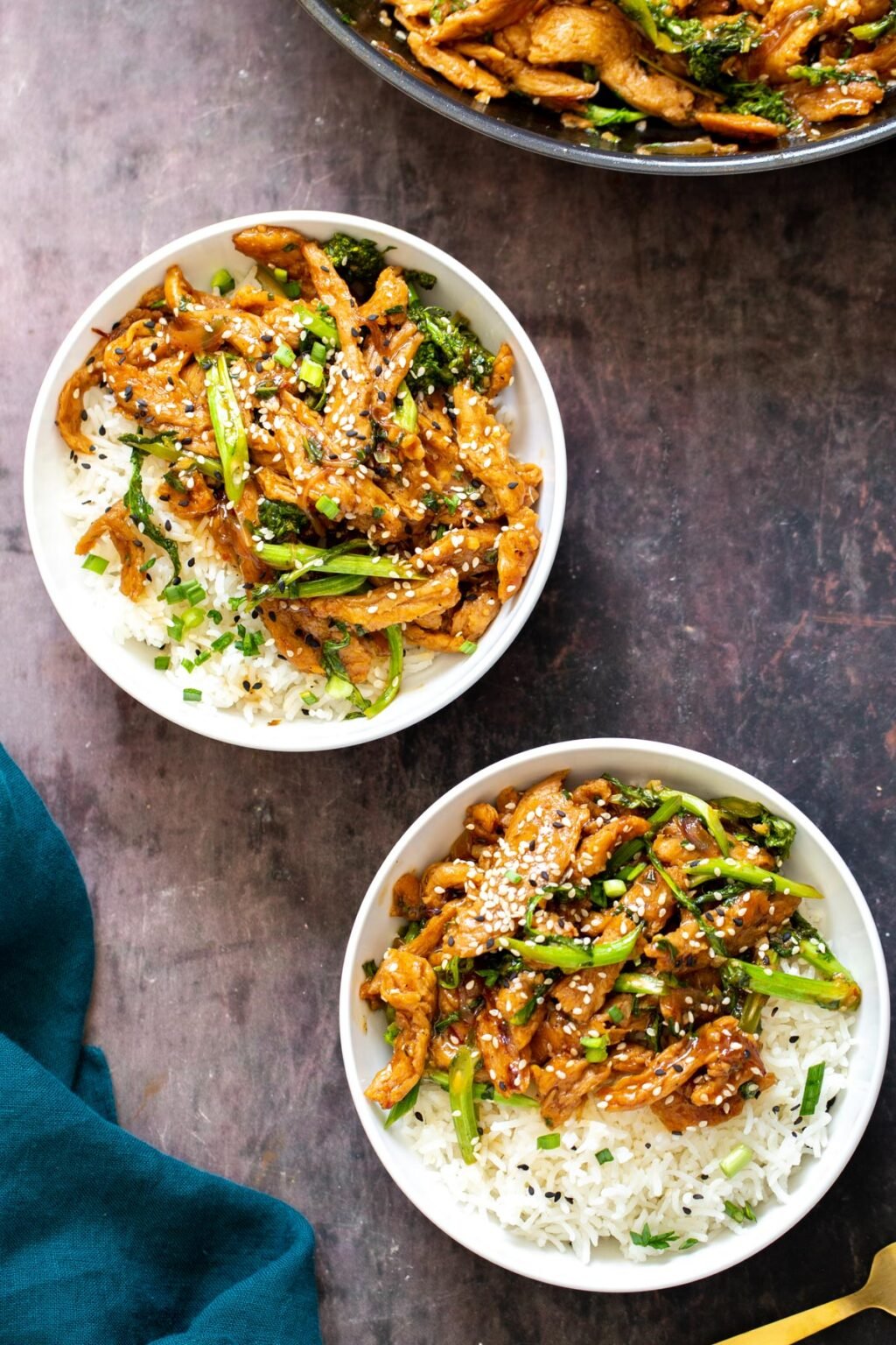 Sesame Shallot Soy Curl Stir Fry - Vegan Richa