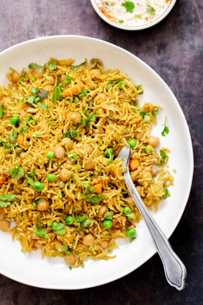 Curried Chickpea Fried Rice in a Jar(Instant pot recipe)