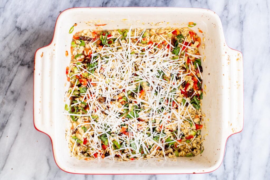 Savory Pizza Oatmeal Bake - Vegan Richa