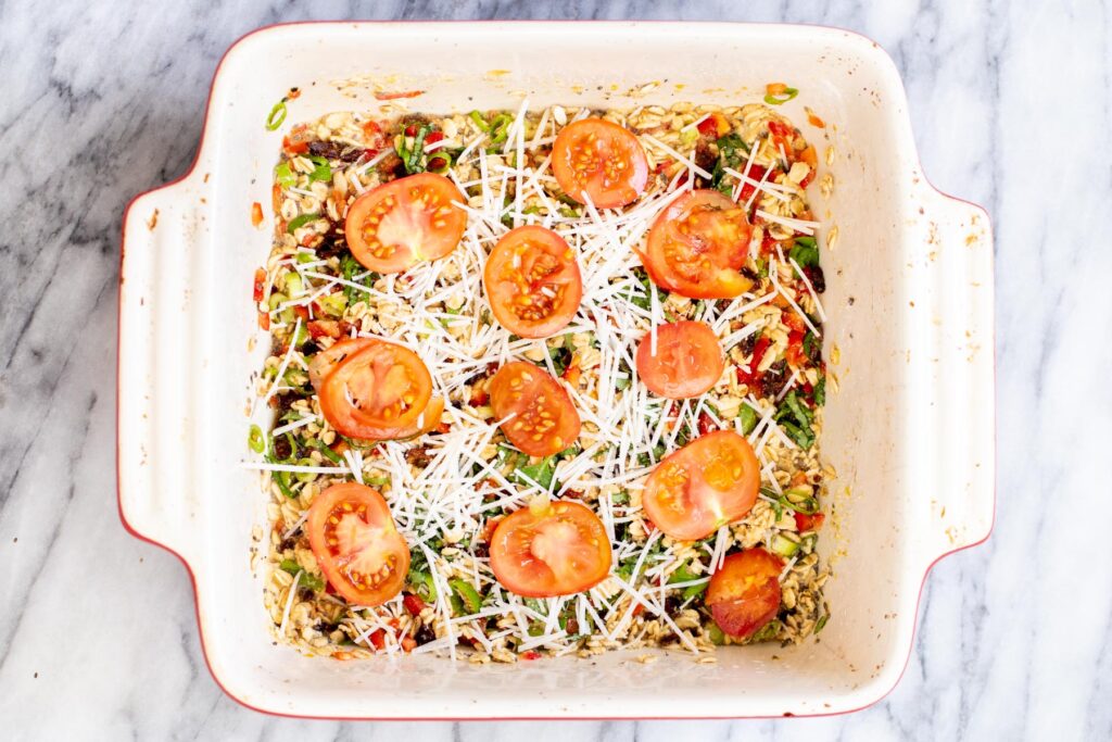 Savory Pizza Oatmeal Bake - Vegan Richa