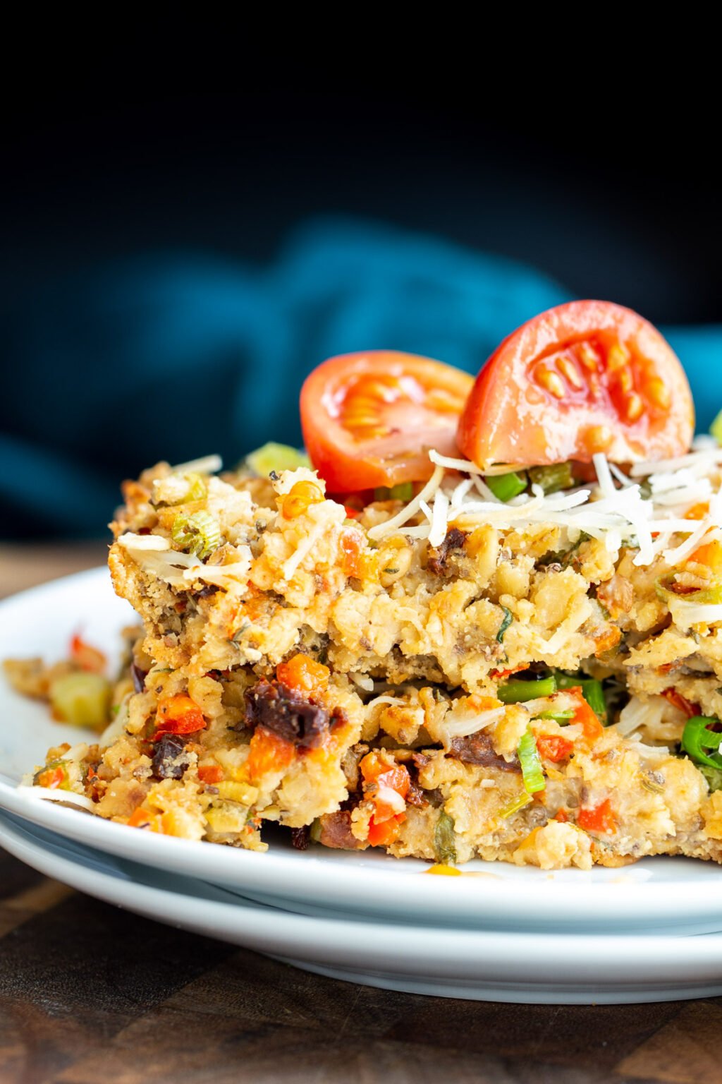 Savory Pizza Oatmeal Bake - Vegan Richa