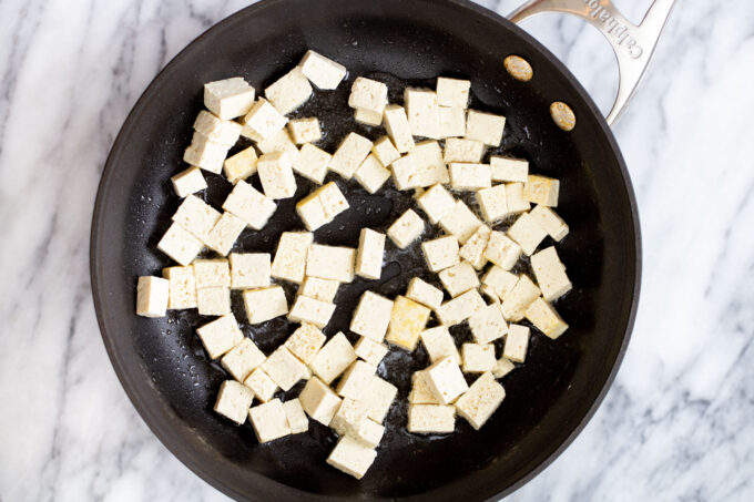 Spiced Spinach Tofu Stir fry 1 Pot 15 Minutes - Vegan Richa