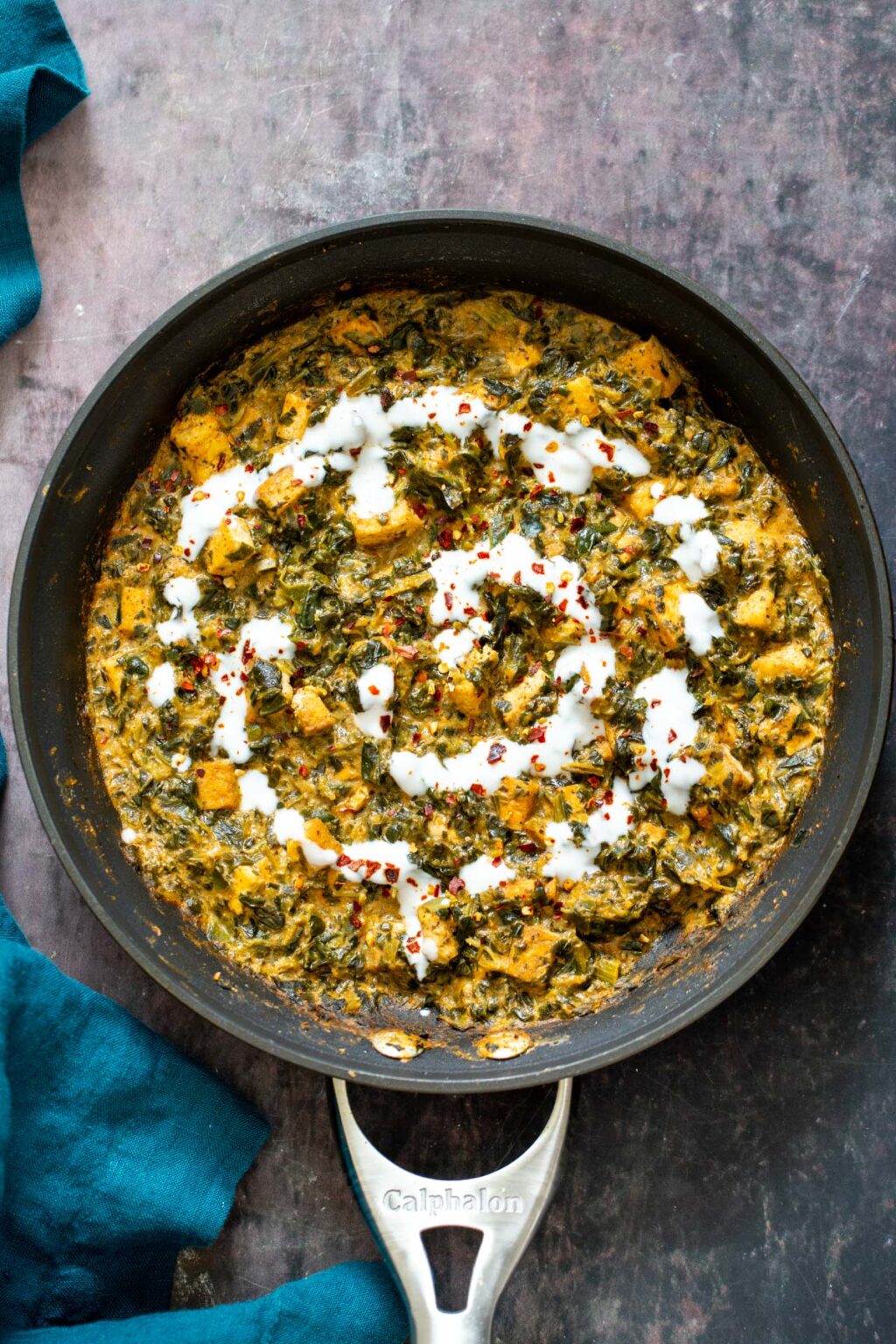 Spiced Spinach Tofu Stir fry 1 Pot 15 Minutes - Vegan Richa