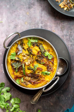 Masoor Dal Tadka (Indian Split Red Lentil Dal) - Vegan Richa
