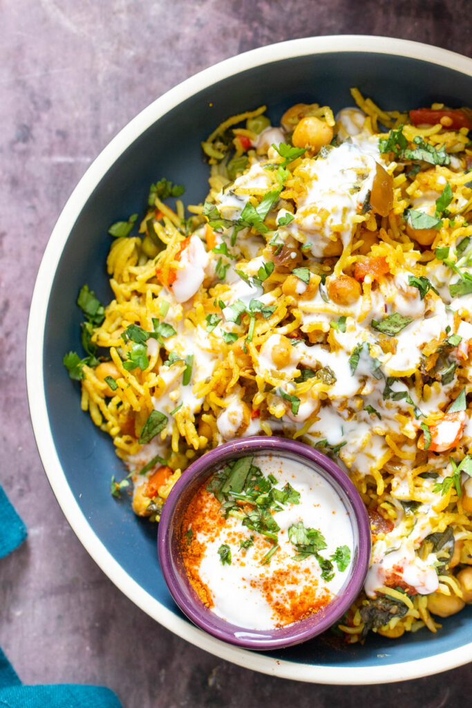 Vegan Baked Chana Pulao