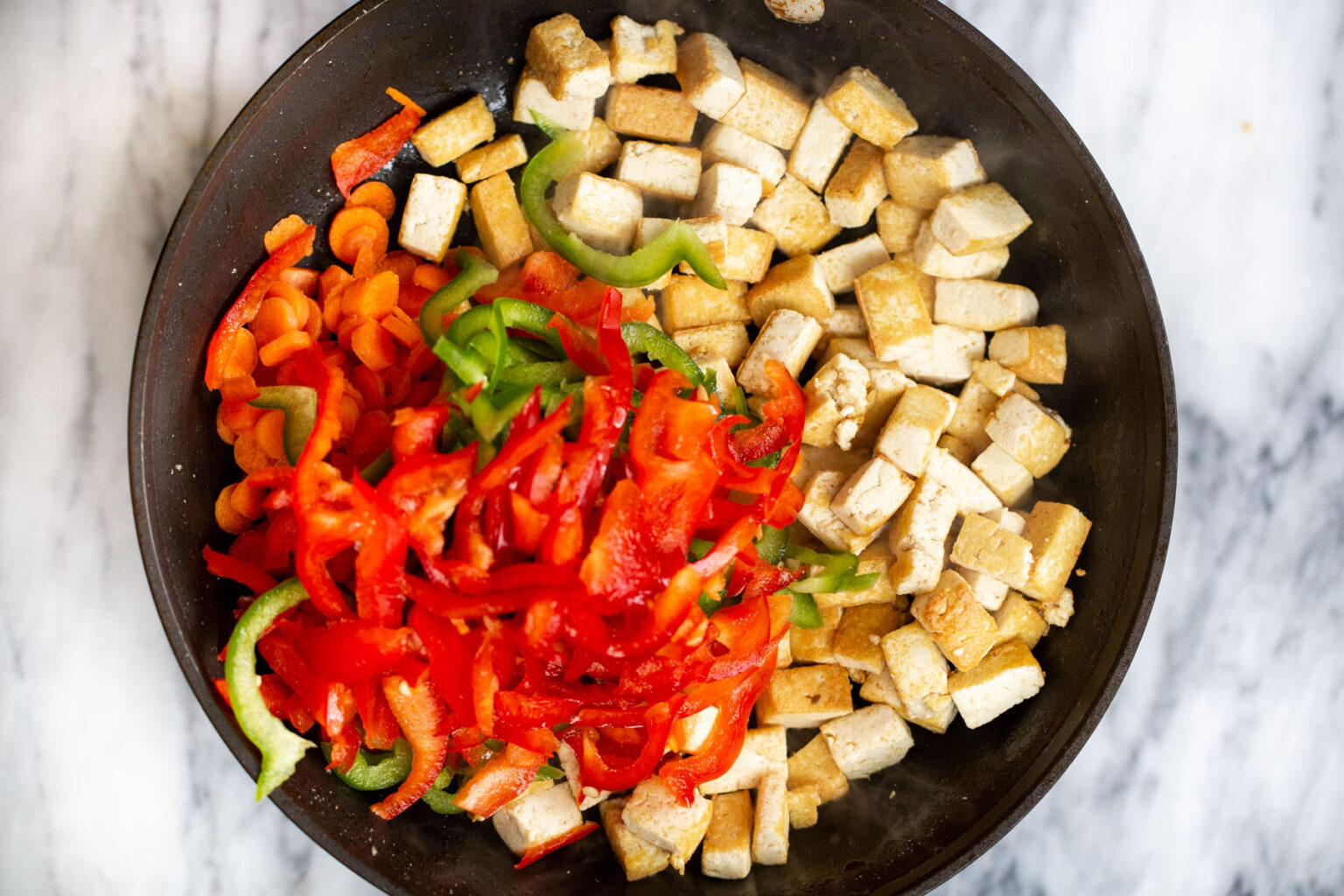 Miso Gochujang Tofu stir fry - Vegan Richa