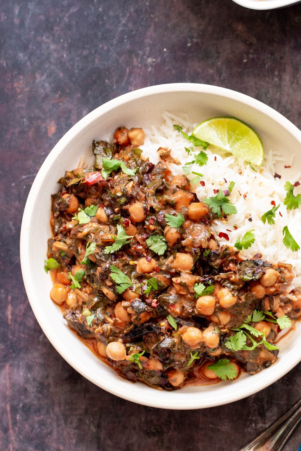 Baked Chana Saag (Vegan Spinach Chickpea Curry) - Vegan Richa