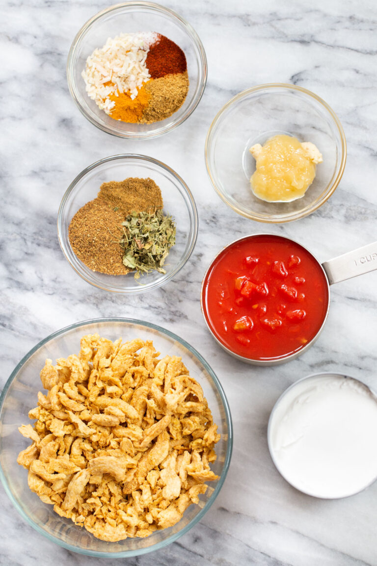 Vegan Coconut Curry Chicken Soy curls Instant Pot