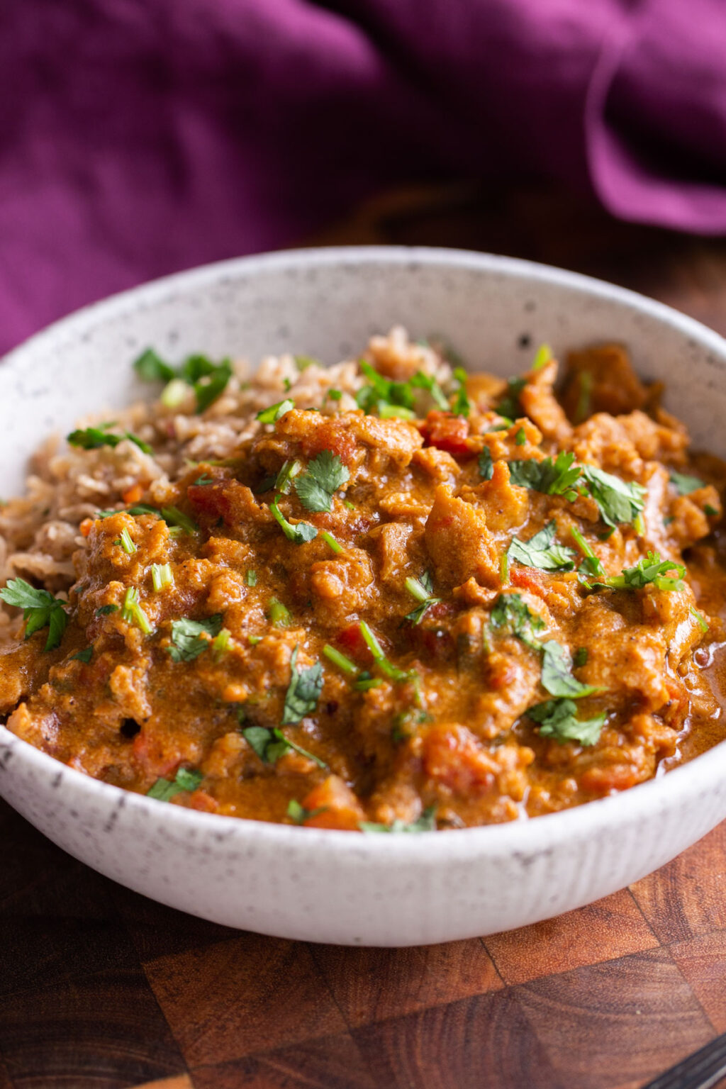 Vegan Coconut Curry Chicken Soy curls Instant Pot