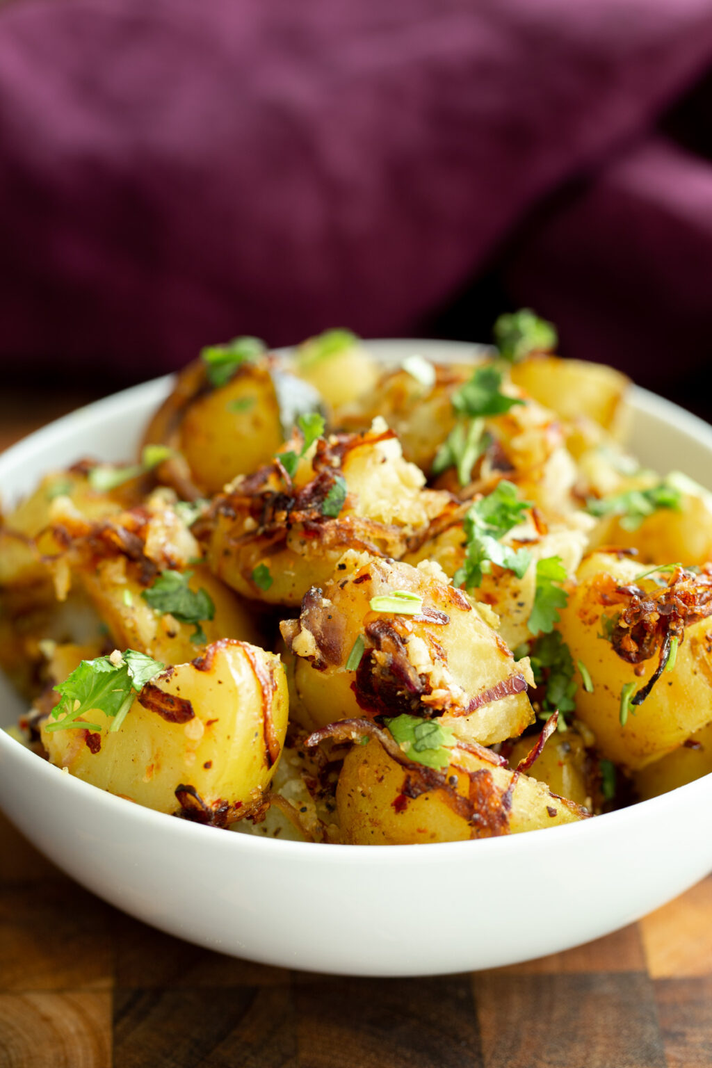 Potato Pepper Fry - Vegan Richa