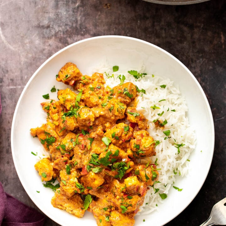 Vegan Tofu Rogan Josh (Tofu in Chili Yogurt Sauce) - Vegan Richa