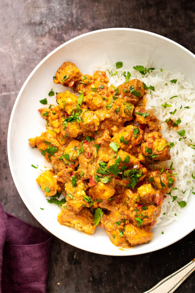 Vegan Tofu Rogan Josh (Tofu in Chili Yogurt Sauce) - Vegan Richa