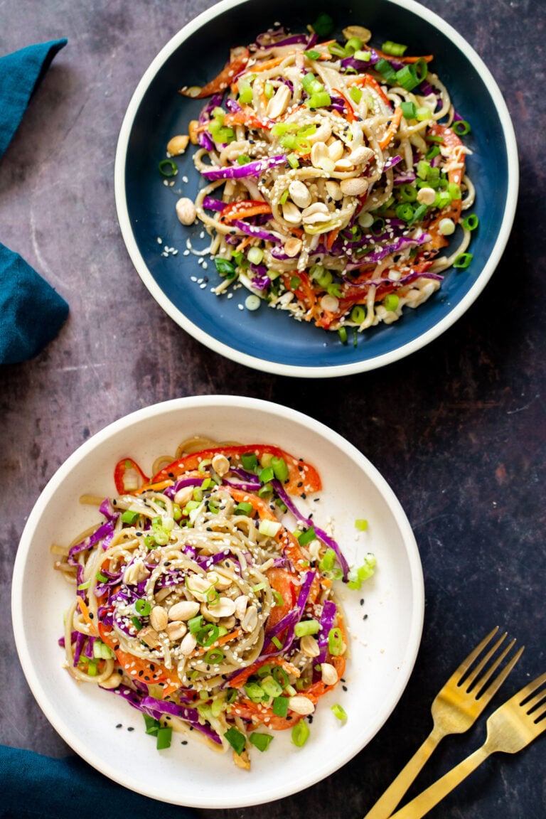 Peanut Sesame Noodle Salad - Vegan Richa