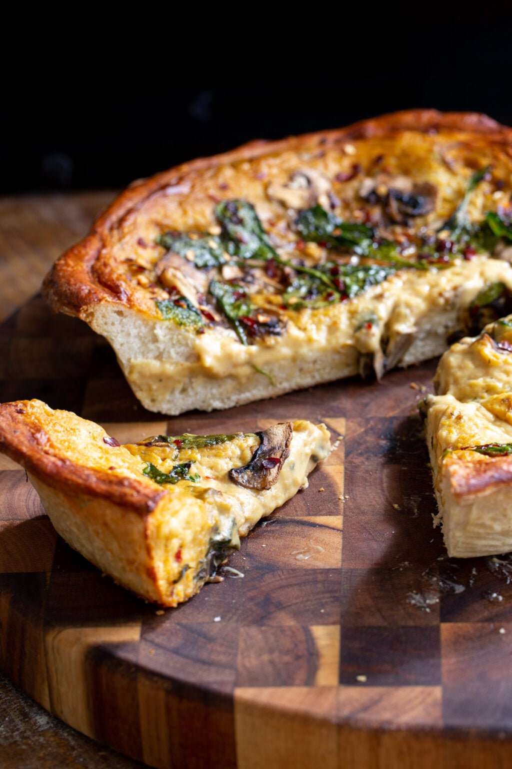 Deep Dish Pizza with Pretzel Crust - Vegan Richa