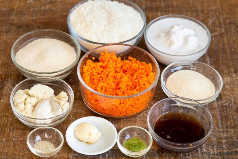 Carrot Halwa Coconut Burfi Bars