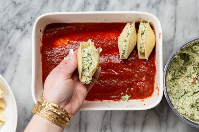 Vegan Stuffed Shells with Tofu Spinach Ricotta - Vegan Richa
