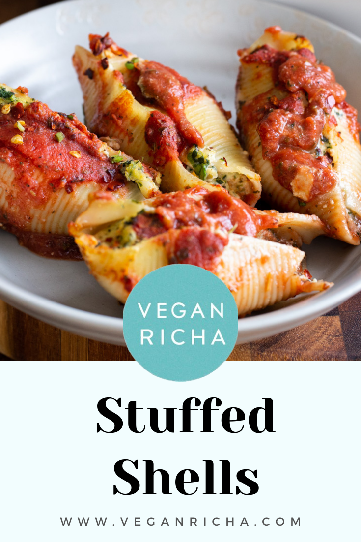 Vegan Stuffed Shells with Tofu Spinach Ricotta - Vegan Richa