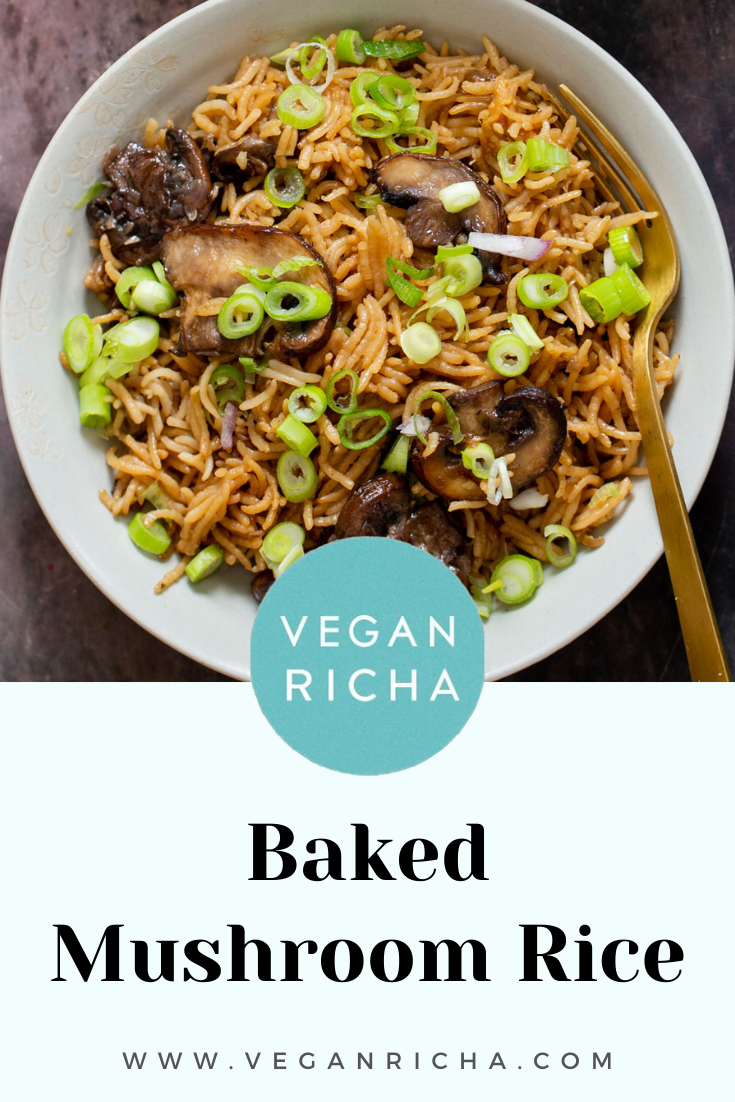 Baked Vegan Mushroom Rice Baked Vegan Mushroom Rice