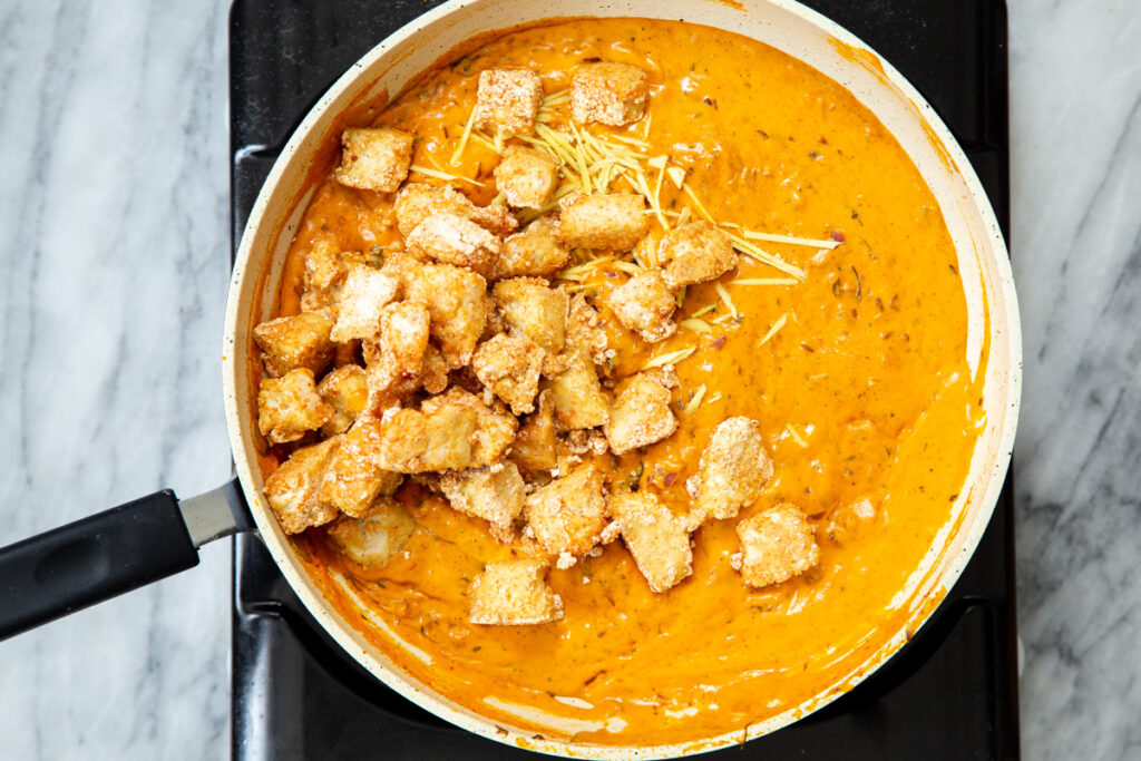Vegan Lasooni Chicken curry - No tomato - Vegan Richa