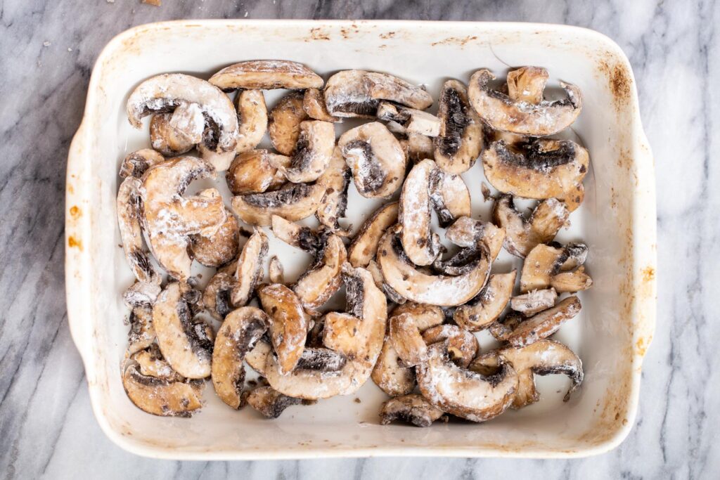 Baked Sticky Sesame Mushrooms - Vegan Richa