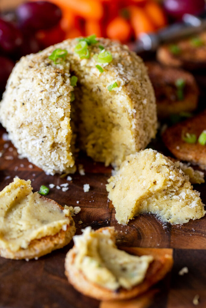 Stuffing Flavored Vegan Cheeseball Recipe - Vegan Richa