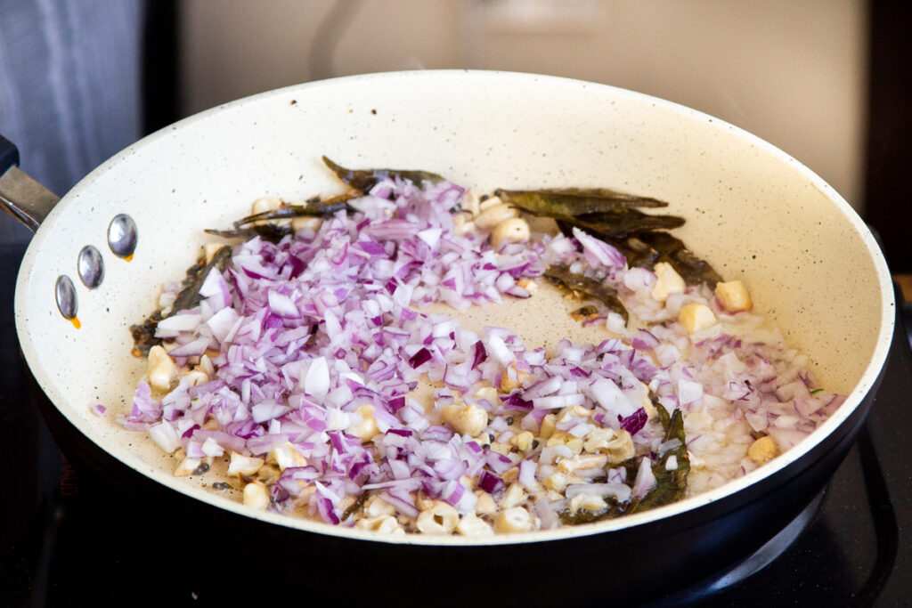 Kanda Poha (Spiced Veggie Rice flakes Oat Breakfast) - Vegan Richa