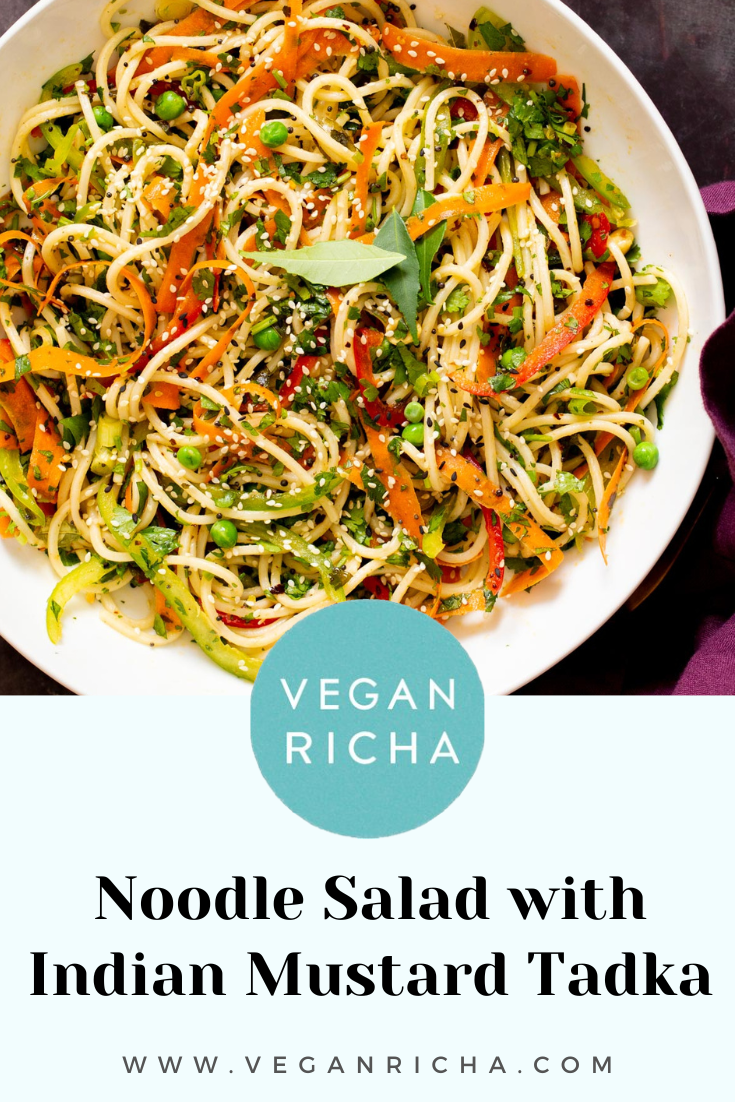 Mustard Seed Chili Oil Tadka Noodles - Vegan Richa